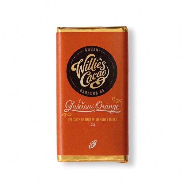 Baton ciocolata neagra cu portocale Willies Cacao - Luscious Orange ...